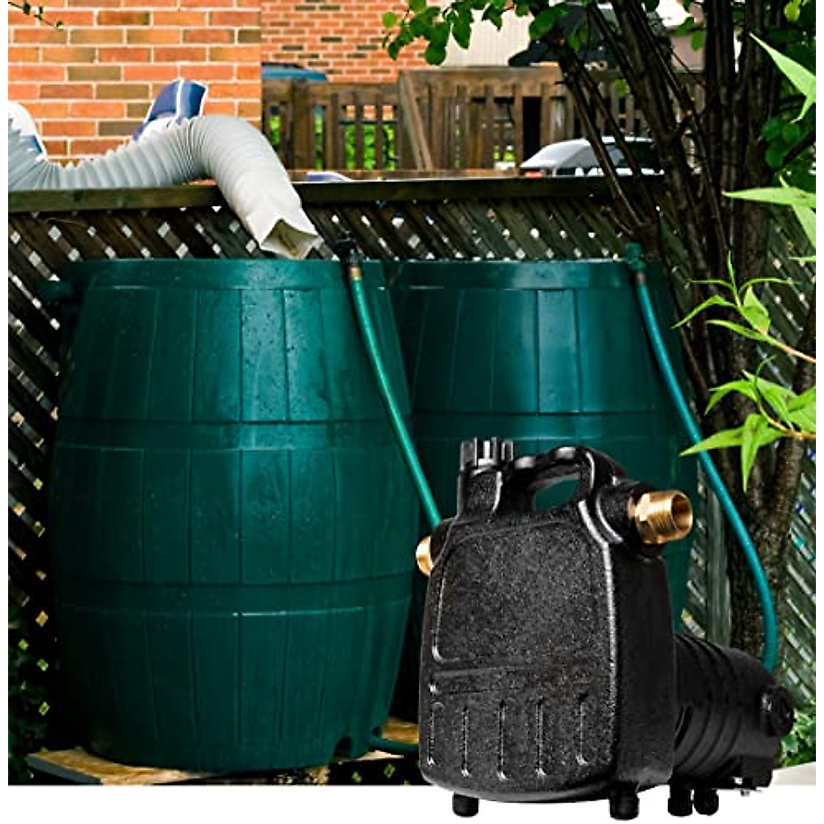 Little Giant UPSP-5 115-Volt, 1600 GPH, 1/2 HP Manual Non-Submersible Multi-Purpose Transfer Pump, 10-Ft. Cord, Black, 555104