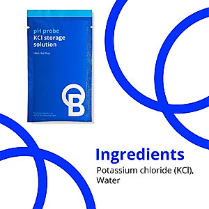 Bluelab KCl Storage Solution Sachets - Ideal for Maintaining pH Pens, pH Meters & pH Probes - Optimal Probe Care to Ensure Accurate Measurements with Regular Probe Hydration, 30 Sachet Box, 18ml Each
