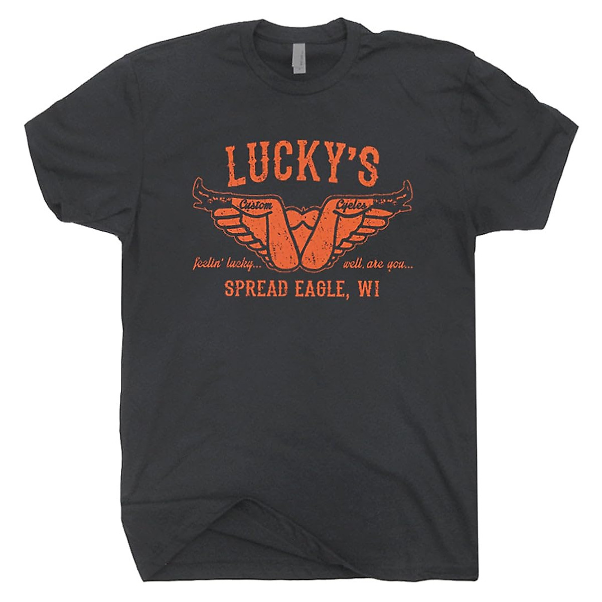 XL - Cool Motorcycle T Shirt Funny Offensive Harley Biker Tshirts for Men Women Luckys Vintage Graphic Tee Sturgis Black