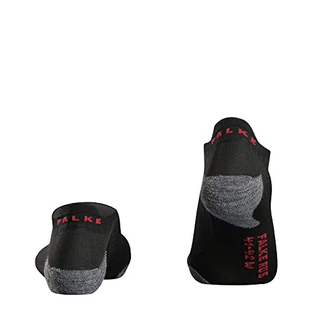 FALKE Womens RU5 Invisible Socks Anti Blister, Breathable Moisture Wicking, Ultralight Cushion, Non-Slip, Cooling, Black (Black-Mix 3010), US 6.5-7.5 (EU 37-38 Ι UK 4-5), 1 Pair