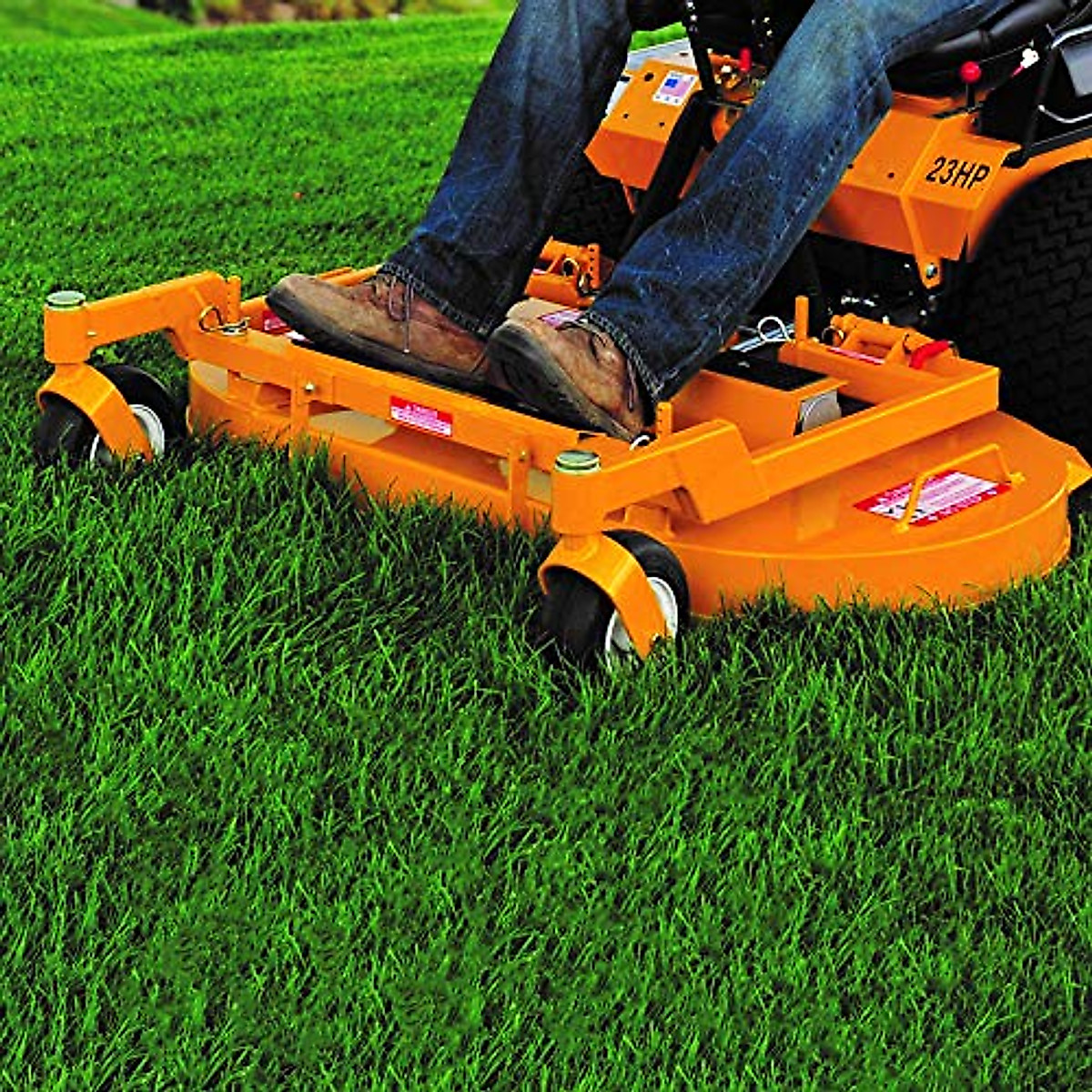 Marathon 11x4.00-5" Flat Free Lawnmower Tire on Wheel, 5" Hub, 1/2" Bearings