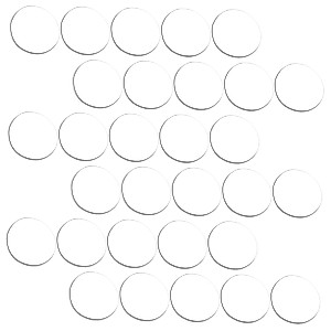 CRILSTYLEO 30pcs Gasket Clear Desk Protector Furniture Gripper Table Protector Pad Anti-Slip Pads Non Furniture Pad Cabinet Buffer Pad Flooring Spacers Furniture Bumper Pad Transparent Rubber