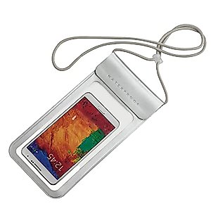 Baitoo Waterproof Phone Pouch,IPX8 Waterproof Phone Case Bag Holder Dry Pouch for iphone 13 Pro Max/13 Pro/13/12/12 Pro Max/11/11 Pro Max/Xs Max/XR to 7" for Kayaking Swimming Beach(Silver)