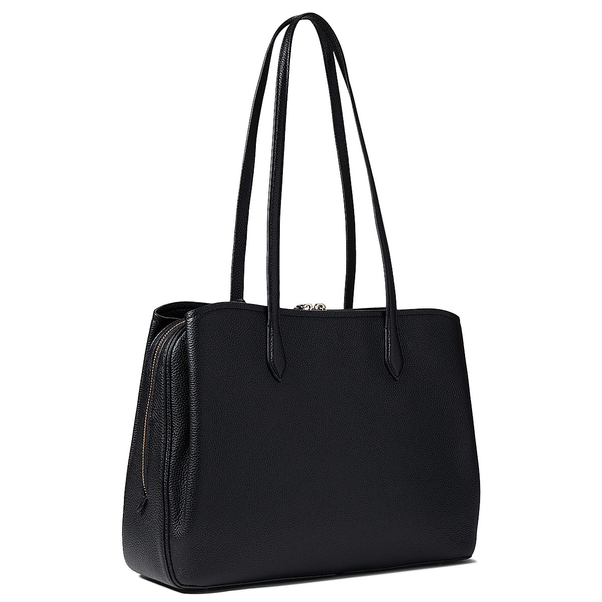 Kate Spade New York Hudson Pebbled Leather Large Work Tote Black One Size