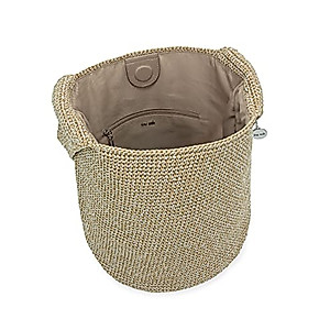 The Sak 120 Hobo in Crochet, Large Shoulder Purse with Single Strap, Bamboo Static