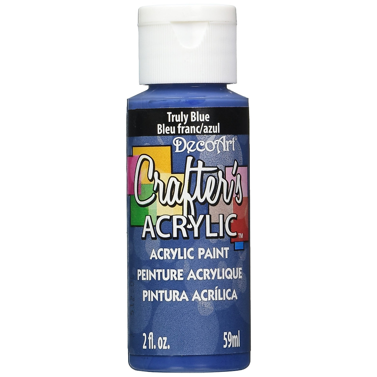 DecoArt Crafter's Acrylic Paint, 2-Ounce, Truly Blue
