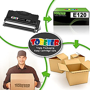 ToBeter Remanufactured Toner Cartridge E120 Replacement for Lexmark E120 12015SA 12035SA for Lexmark E120 E120n Laser Printer (Black, 1 Pack High Yield, 2,000 Pages)