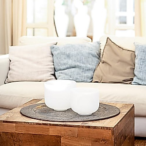 Meinl Sonic Energy Crystal Singing Bowl 9" A Note Brow Chakra, High-purity Quartz — for Meditation, ASMR, Sound Therapy, Yoga