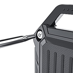 Jeanue-Waterproof Airtag Holder Keychain Case,Compatible Apple Air Tag Tracker with Key Ring,[Ultra-Durable][Full-Cover][Screw-Closed] for Keys/Dog Collar/Luggage (Black 1Pack)