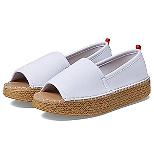 Sea Star Beachwear Coastal Platform Water Shoe White Denim 9 M