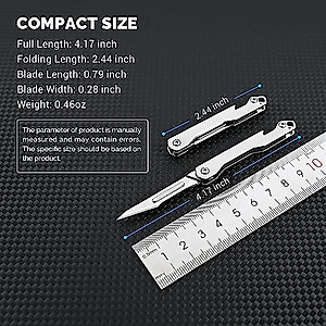 edcfans Pocket Knife For Men, Folding Scalpels Knife with 10pcs Surgical Replaceable Blades #11, EDC Utility Knives, Outdoor Edge Knives for Hunting, Skinning.