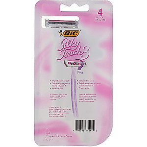 Bic Silky Touch 3 Disposable Shaver 4 ea (Pack of 2)