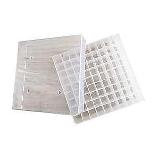 LLERRA 2 ML Cryovial Storage Box Holds 81 Cryo Tubes, Rack