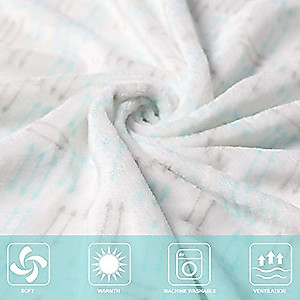 FINOHOPE Baby Blanket Plush Fleece with Security Blanket Snuggler Stuffed Animal Loveys for Boys and Girls, Blue Elephant