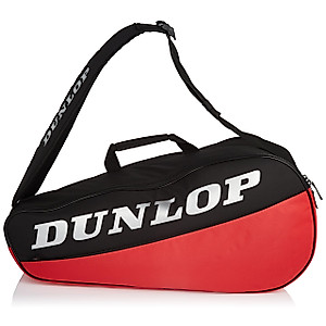 Dunlop Sports 2021 CX Club 6-Racket Tennis Bag, Black/Red