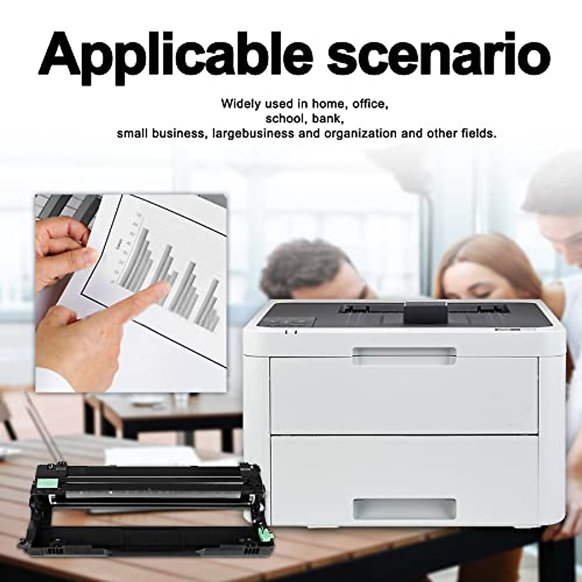 HIYOTA DR223CL DR 223CL Black Drum Unit Compatible Replacement for Brother DR-223CL MFC-L3770CDW L3750CDW HL-3210CW 3230CDW 3270CDW DCP-L3510CDW Series Printer (DR223CL 1PK) - Toner Not Include