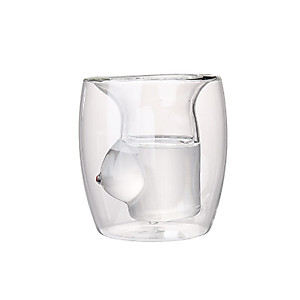 Plcnn 2Pcs Double Wall Glass Coffee Mugs, Creative Drinking Cups Sexy Naked Beauty Cup Transparent Coffee Mugs Milk Cup for Birthday Gift, Night Party Bar & Other Special Days