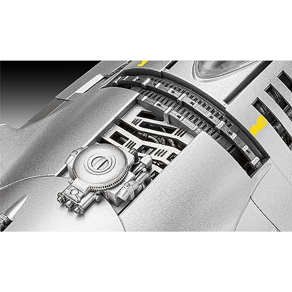 Revell 06787 Star Wars: The Mandalorian N1 Starfighter (Din Djarin) 1:24 Scale Unbuilt/Unpainted Plastic Model Kit with Seated 'Mando' Figure