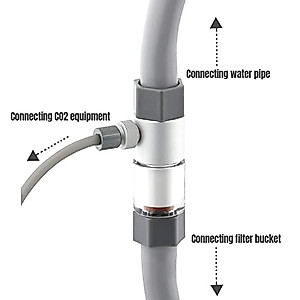 Terizger CO2 Diffuser,Carbon Dioxide Atomiser Bubble Counter Aquarium Inline CO2 Atomizer for Planted Aquarium,Aquarium Diffuser(16/22 mm)