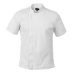 Chef Code Zip Front Cool Breeze Chef Coat (White, Large)