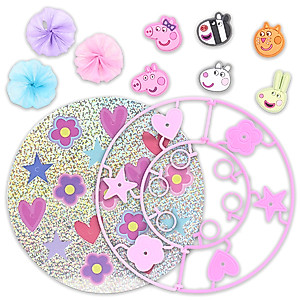 Tara Toys Peppa Pig Snap N' Wear Activity Rings Set, DIY Jewellery Kit for Kids, 3+ Years