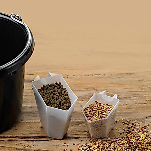 Plastic Measuring Scoop, (29.6 cc | 2 tablespoon | 1/8 Cup | 29.6 mL) Long Handle Spoons for Powders, Granules, Coffee, Pet Food, Baking Supplies, Protein and Other Dry Goods, BPA Free (Set of 1)