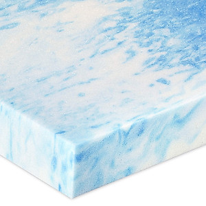 Sealy 3" SealyChill Gel Memory Foam Mattress Topper, King, White