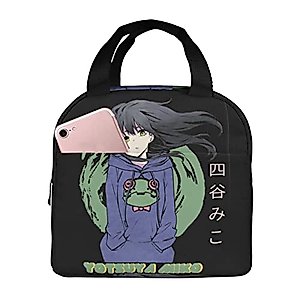 Anime Mieruko-Chan Lunch Bag Reusable Insulated Tote Meal Bag For Women Mens Boy Girl Work Outdoor Picnic Travel