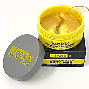 Lookix Collagen Under Eye Patches - Anti-Aging, Dark Circle & Puffy Eye Treatment - Hydrates and Firms Skin - 30 Pairs