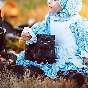 Little House on The Prairie Pets for 18 Inch Dolls Black Susan Cat and Jack The Bulldog, Compatible with American Girl, by The Queen's Treasures