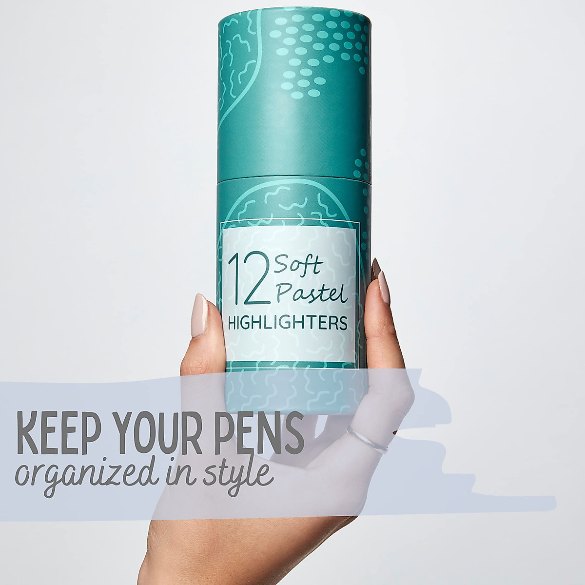 Oyster&Pop 12 Pcs Dual Tip No Bleed Pastel Highlighters | Aesthetic Desk Accessories & Book Highlighters | Cute No Bleed Highlighters for Journaling | Highlighters Aesthetic | Giftable Pen Pot