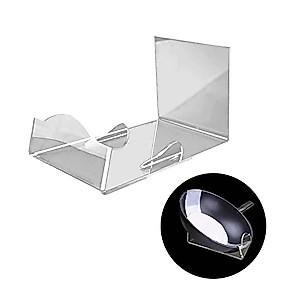 Fenteer Pot pan Display Rack Cookware Stand Clear Tabletop Accessories Shelves Acrylic Kitchen Utensils for Baking Trays Frying Pan Hair Dryer