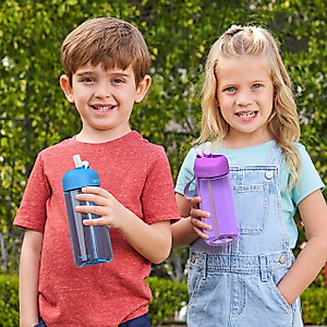 Bentgo® Kids Lunch Box Water Bottle - New & Improved 2023 (Purple)