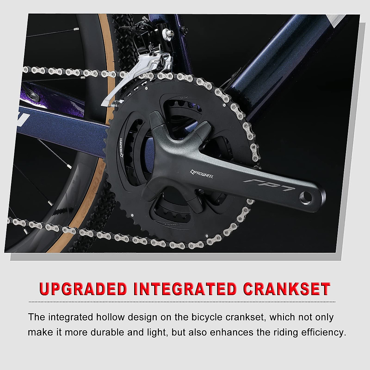 KABON Full Carbon Road Bike, 700C Carbon Fiber Frame Road Bike with Shimano 105 22 Speed Disc Brake Racing Bicycle with Carbon Wheelset (58cm, Red)