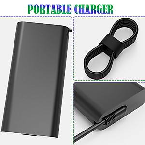 Slim 330W 16.92A 19.5V AC Laptop Charger for DELL Alienware M17 M18X X17 X51 Area-51m G15 G16 5530 7630 7620 DA330PM190 LA330PM190 DA330PM111 LA330PM160 Power Supply Adapter Cord