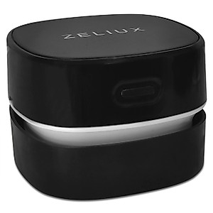 Zeliux VacGroom Grooming Vacuum Cleaner for Men - Portable USB Rechargeable Stubble Bathroom Sink Cleaner with Post-Trimming Beard Hair Suction