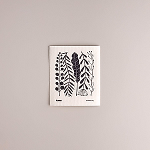 Kana Swedish Dish Cloths | 9X Designer Swedish Dish Clothes Made in Sweden from FCS Cellulose and Cotton | for Washing Dishes and Cleaning | Reusable Kitchen Dishcloths | Designed by Monika Lang