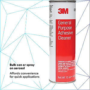 3M General Purpose Adhesive Cleaner, 08987, Removes Adhesive Residue, Gentle On Paint/Vinyl/Fabric, 15 fl oz