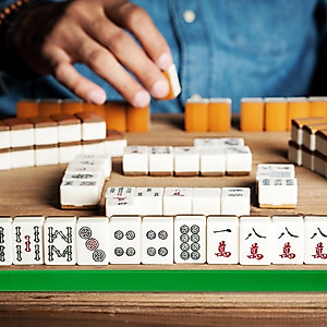 Henoyso Mahjong Tile Pushers 16.3 Inch Colored Acrylic Mahjong Pushers Set of 4 for Playing Mahjong, 4 Colors