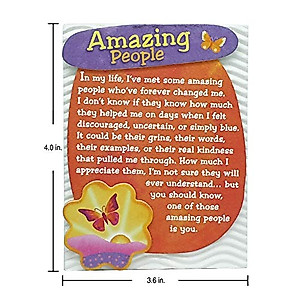 Blue Mountain Arts Appreciation Magnet with Easel Back—Birthday, Holiday, Thank-You, or Thinking of You Gift for a Friend, Teacher, or Loved One, 4.9 x 3.6 Inches (Amazing People)