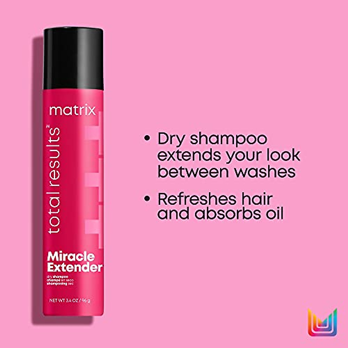 Matrix Miracle Extender Dry Shampoo | Refreshes Hair & Absorbs Oil | For All Hair Types | 3.4 Oz.