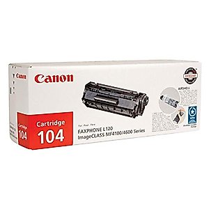 Canon 104 0263B001AA L90 L120 D420 D480 4100 4120 4150 4270 4350 4370 4690 Toner Cartridge (Black) in Retail Packaging
