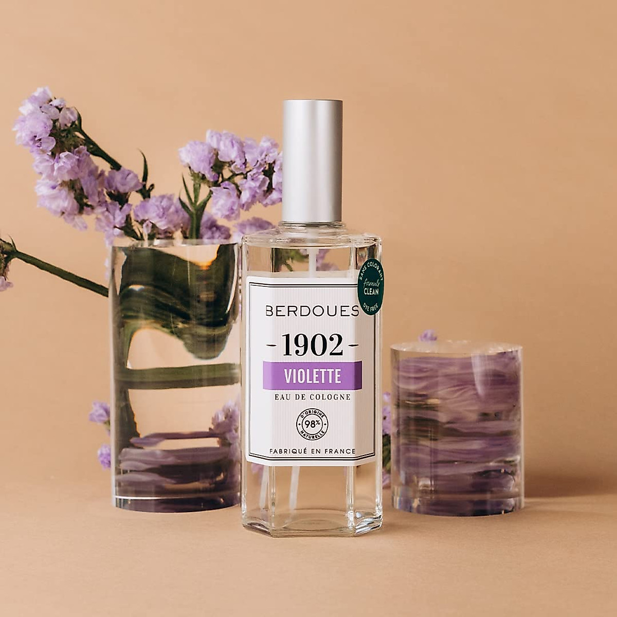 Berdoues Eau de Cologne Spray, Violette, 4.2 Fl Oz