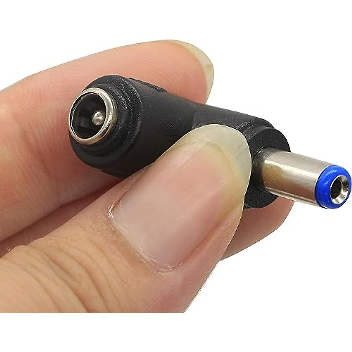 zdyCGTime 90 Degree Angle DC5.5x2.1mm Male to Female Adapter 5 Volt DC Barrel Power Jack Charging Cable Connector for Tablet (DC5.5x2.1mm)(2pack)