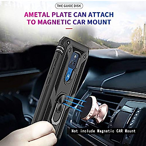 LeYi Moto G Play 2021 Case, Moto G Play Case with [2 Pack] Tempered Glass Screen Protector, [Military-Grade] Protective Phone Cover with Kickstand for Motorola G Play, Black