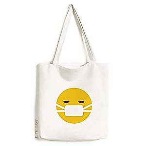 Sick Head Yellow Cute Online Chat Tote Canvas Bag Shopping Satchel Casual Handbag