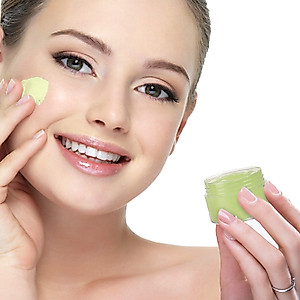 40PCS Plastic Cosmetic Containers Transparent storage tank with screw cap Storage Jars be used for Clay, Liquid,Sample ，20 ml/ 0.7 oz (black lid)