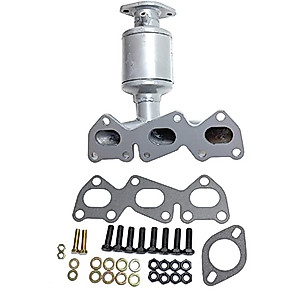 Evan Fischer Catalytic Converter Set of 2 Compatible with 2006-2007 Hyundai Sonata, 2006-2010 Azera, 2007-2008 Entourage, Fits 2006-2010 Kia Sedona Firewall and Radiator Side