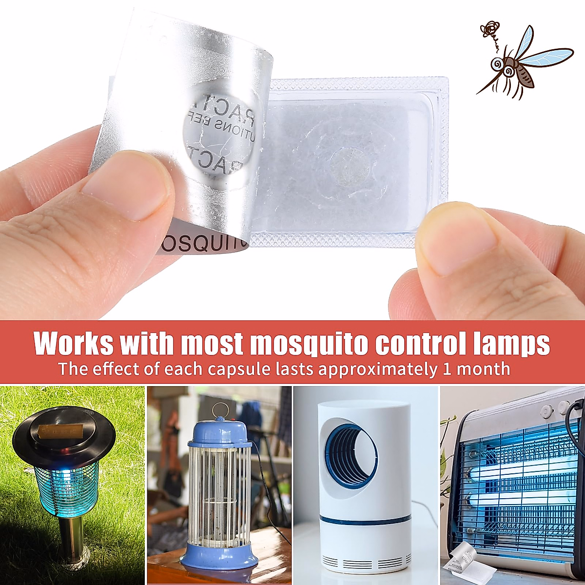 AMVOG Mosquito Magnet Octenol for Bug Zapper | Octenol Lure for Replacement | 4 Pack