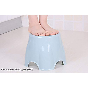 Mini Stool Step Stools Plastic Chair for Bedroom, Bathroom, Kitchen, Living Room, Office, Home, One Unit, Random Color